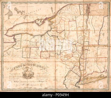 Map of the state of New York : compiled from the latest authorities ...