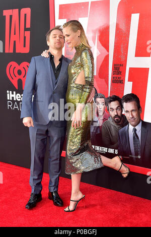 Sam Rockwell and his wife Leslie Bibb attending the Warner Bros ...