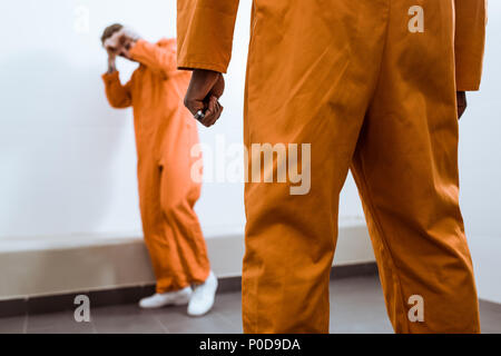 multicultural prisoners fighting in prison cell Stock Photo - Alamy