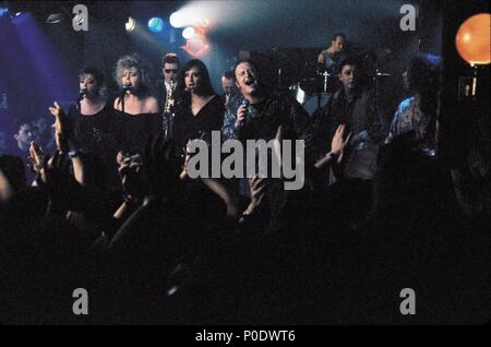 Angeline Ball, Maria Doyle, Alan Parker, Andrew Strong on the set of ...