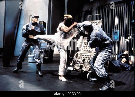 DEMOLITION MAN 1993 Warner/Silver Pictures with from left Sandra ...