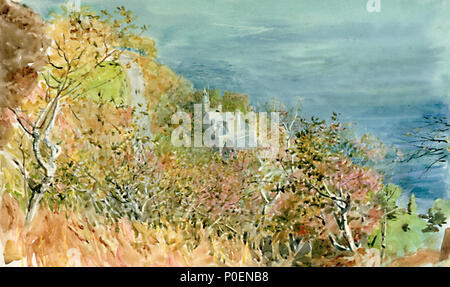 This 1900 painting by William Lionel Wyllie illustrates Barry Docks in ...
