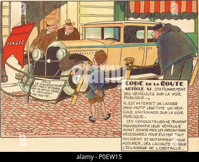 . Français : Dessin humoristique extrait d'un album publicitaire sur le ...