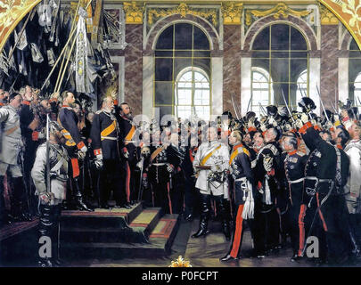 . The proclamation of the German Empire . The third version of the ...
