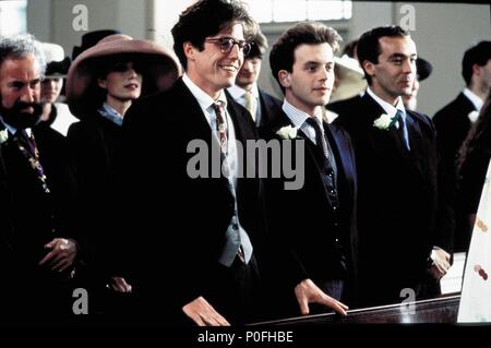 FOUR WEDDING AND A FUNERAL DAVID BOWER, [?], JAMES FLEET, HUGH GRANT ...