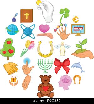 Benignity icons set, cartoon style Stock Vector Image & Art - Alamy