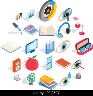 Lore icons set, isometric style Stock Vector Image & Art - Alamy