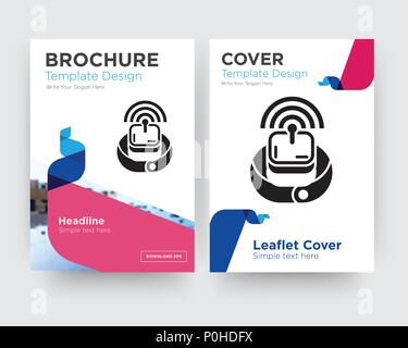 Smart watch technology brochure template Stock Vector Image & Art - Alamy
