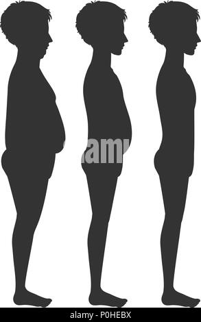 A Human Body Transformation Template illustration Stock Vector Image ...