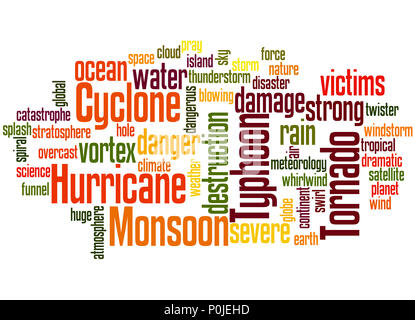 Huge hurricane, tornado, typhoon, white swirl clouds, twister on blue ...