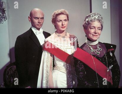 Helen Hayes, Yul Brynner & Ingrid Bergman Film: Anastasia (USA 1956 ...
