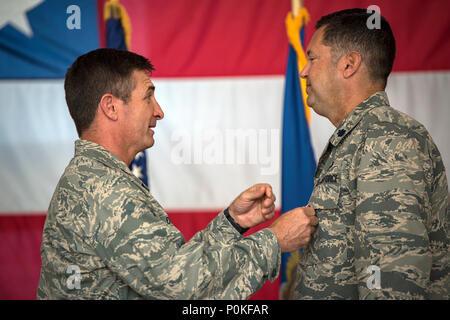 Col. John Chastain, left, 23d Maintenance Group commander poses for a ...