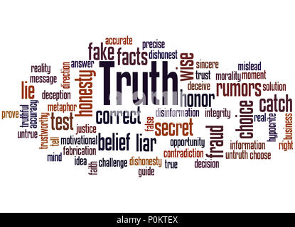 Truth, word cloud concept on white background Stock Photo - Alamy