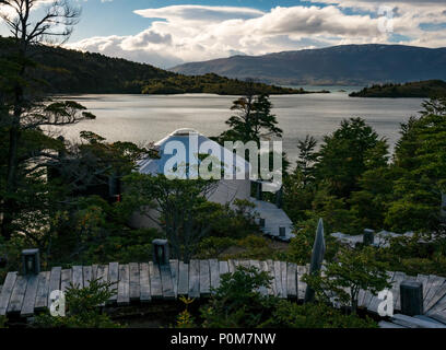 View of Lago del Toro, Torres del Paine National Park, Chile Stock ...