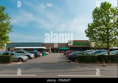 Cactus Supermarket. One of the biggest supermarkets of Luxembourg Stock ...