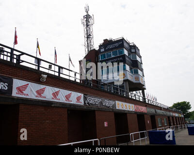 Isle of Man TT circuit grandstand Douglas on the isle of man TT course ...