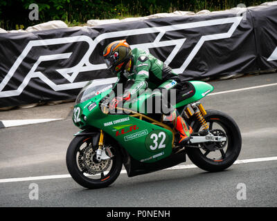Joey Thompson, TT rider, Number 32 Moto Paton, Isle of Man TT 2018 ...