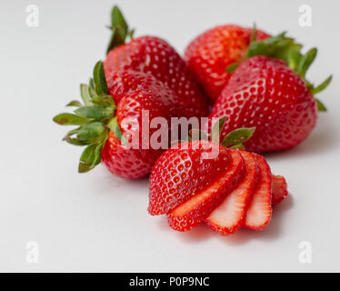 Group Cluster of Strawberries Stock Photo - Alamy