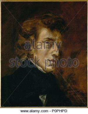 Portrait of Frederic Chopin by Eugene Delacroix, Royal Carthusian Stock ...