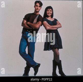 USA. Shannen Doherty and Jason Priestley in ©Fox Television series: Beverly Hills 90210 ( 1990 ...