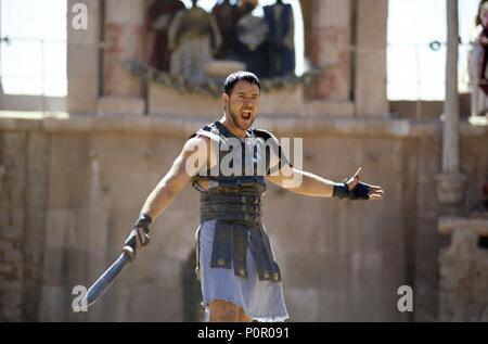 GLADIATOR 2000 Universal/DreamWorks film with Russell Crowe Stock Photo ...
