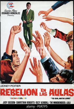 TO SIR WITH LOVE 1967 Columbia Pictures film with Sidney Poitier next ...