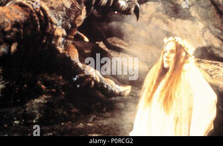 DRAGON SCENE, DRAGONSLAYER, 1981 Stock Photo - Alamy