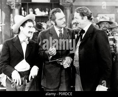 Groucho Marx, Walter Woolf King & Robert Barrat Film: Go West; Marx ...