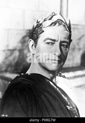 CAESAR AND CLEOPATRA, Claude Rains as Julius Caesar, 1945 Stock Photo ...
