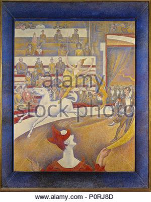 The Circus, Cirque, by Georges Seurat, 1891, Musee D'Orsay, Paris Stock ...