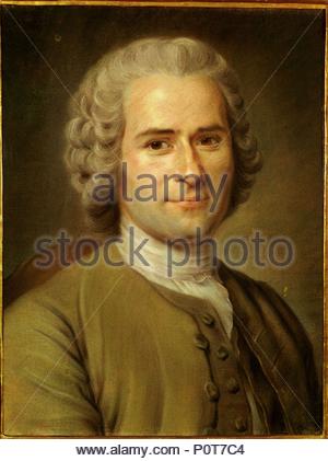 Jean Jacques Rousseau. Portrait of the Geneva born philosopher Stock ...