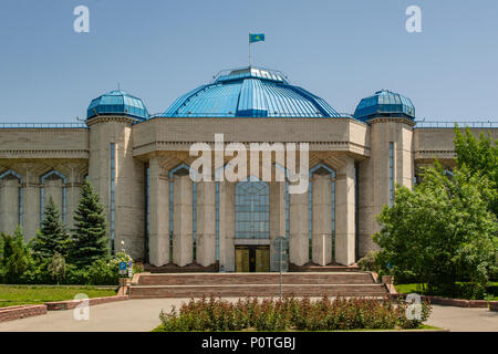 Kazakhstan, Almaty. Central State Museum of Kazakhstan, with Map of ...