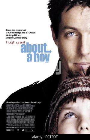 HUGH GRANT, NICHOLAS HOULT POSTER, ABOUT A BOY, 2002 Stock Photo - Alamy