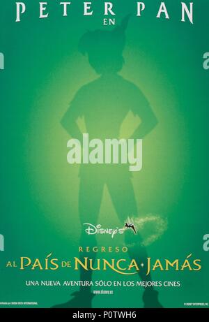 FILM POSTER, RETURN TO NEVER LAND: PETER PAN: RETURN TO NEVER LAND ...