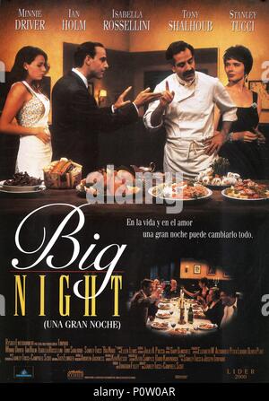 BIG NIGHT -1996 POSTER Stock Photo - Alamy