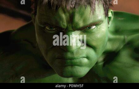 HULK 2003 Universal film based on the DC Comics character Stock Photo ...