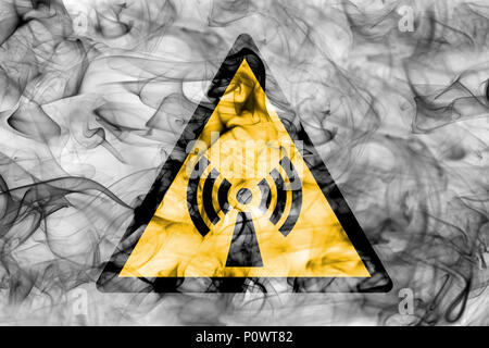 Non-ionizing radiation hazard safety area, danger warning sign sticker ...
