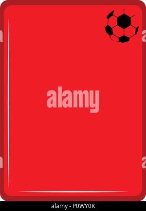 Red card football icon, cartoon style Stock Vector Image & Art - Alamy