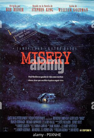 MISERY -1990 POSTER Stock Photo - Alamy
