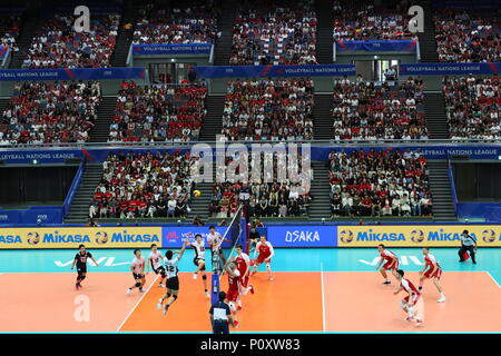 Osaka, Japan. 9th June, 2018. General view Volleyball : FIVB Volleyball ...