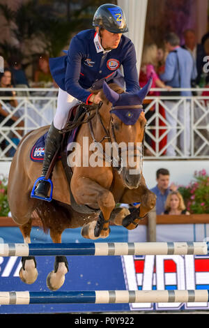 Geir Gulliksen of Norway with VDL Groep Quatro during the Longines FEI ...