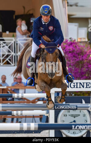 Geir Gulliksen of Norway with VDL Groep Quatro during the Longines FEI ...