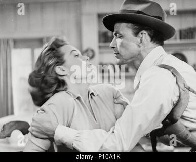 SUDDENLY 1954 United Artists film with Frank Sinatra at left and ...