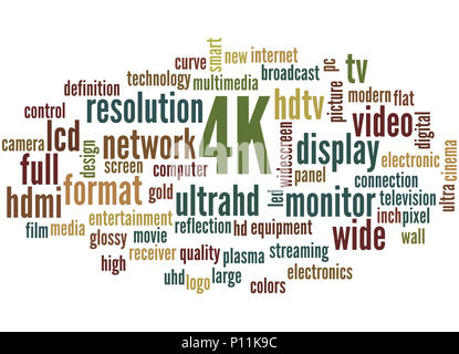 4K, word cloud concept on black background Stock Photo - Alamy