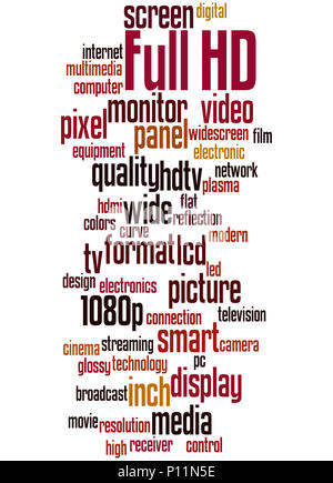 Ultra HD, word cloud concept on white background Stock Photo - Alamy