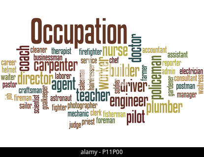 Professions, Different jobs, Career Selection, Occupation word cloud ...