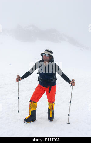 Atanas Georgiev Skatov mountain climber during his preparations for climb of the summit of Mt ...
