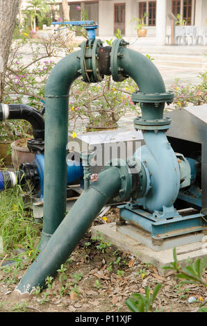 water pumping on the ground field Stock Photo - Alamy