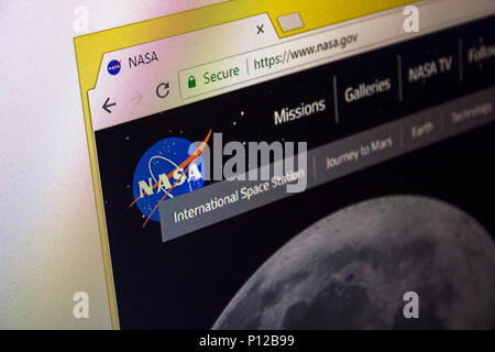 NASA website - National Aeronautics and Space Administration Stock ...