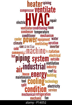 HVAC, word cloud concept on black background Stock Photo - Alamy